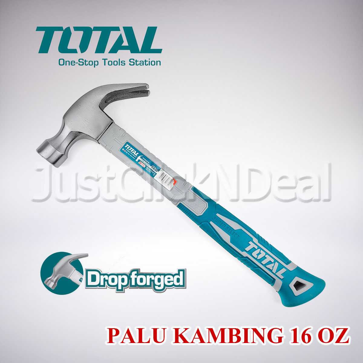 Jual TOTAL Palu Kambing 8 16 OZ Claw Hammer | Jakmall.com