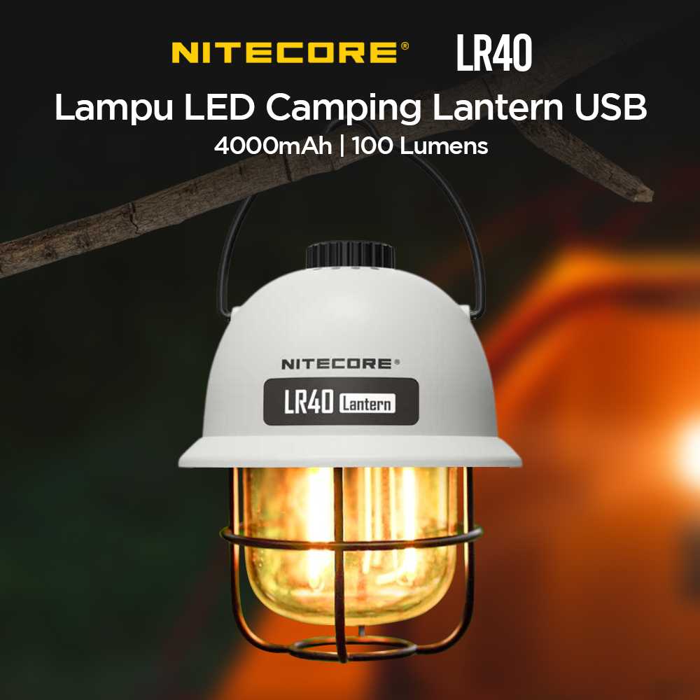 Jual NITECORE Lampu LED Camping Lantern USB 4000 mAh 3 Light
