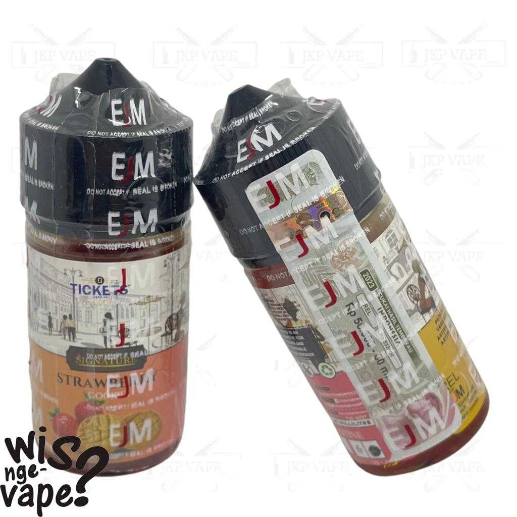 Jual Tickets Strawberry Cookies 60ml - Signature Liquid Vape By