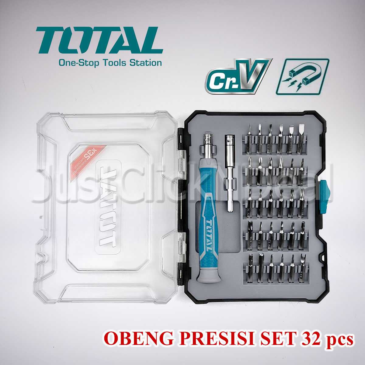 Jual TOTAL Obeng Presisi Set 32 pcs Service HP Laptop Precision