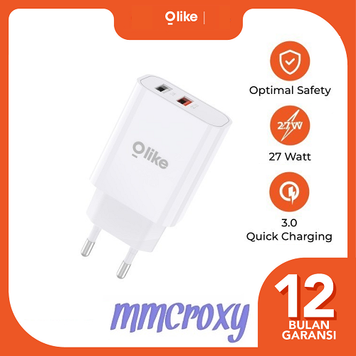 Jual Olike C305 Adapter Charger Dual Port USB 27W Fast Quick