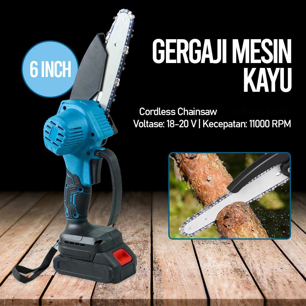Jual Taffware Gergaji Mesin Kayu Cordless Chainsaw Motor - D2605
