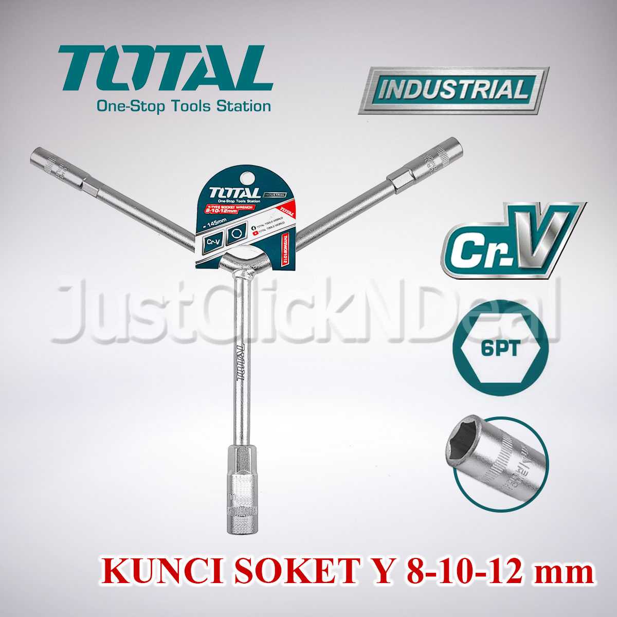 Jual TOTAL Kunci Soket Y Panjang Heavy Duty Sock Socket Wrench