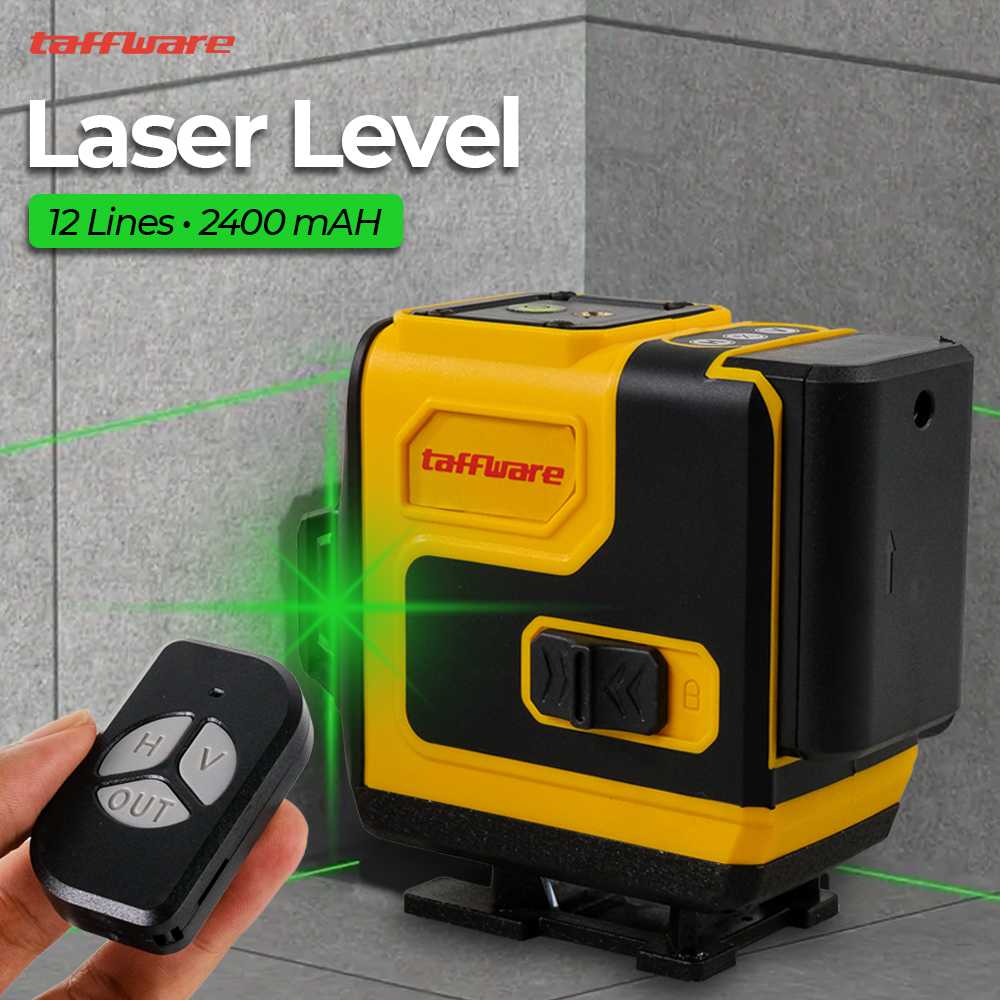 Jual Taffware Laser Level Green Beam 12 Lines Self Leveling
