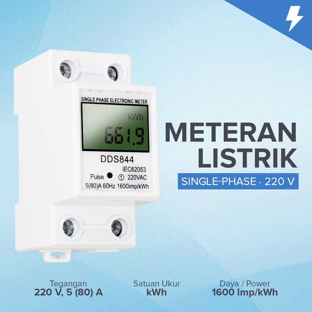 Jual DIANQI Meteran Listrik Digital Din Rail kWh Meter | Jakmall.com