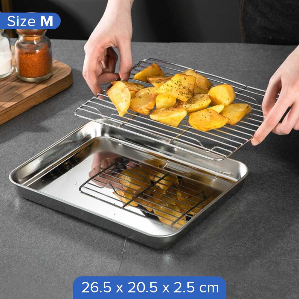 Jual NLSLASI Loyang Nampan Baking Sheet Cooling Rack Stainless