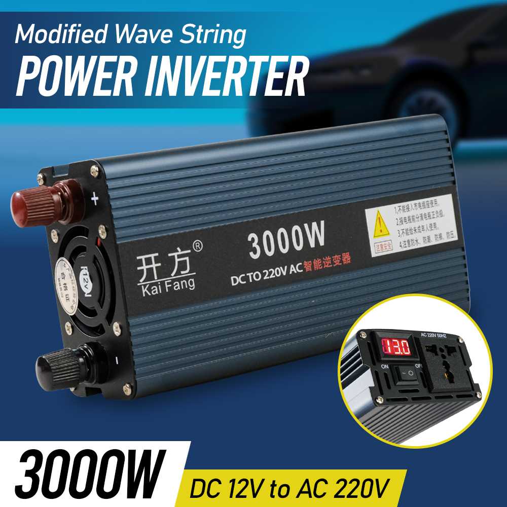 Jual Kai Fang Modified Wave String Power Inverter DC 12V to AC