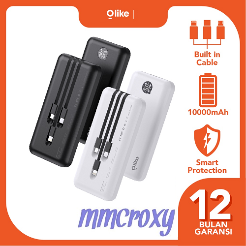 Jual Olike PB1 Powerbank 10000mAh Built in Cable Micro USB C