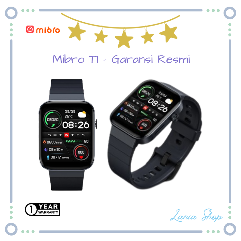 Jual MIBRO T1 Smartwatch - Jam Tangan Pintar 1.6 inci AMOLED