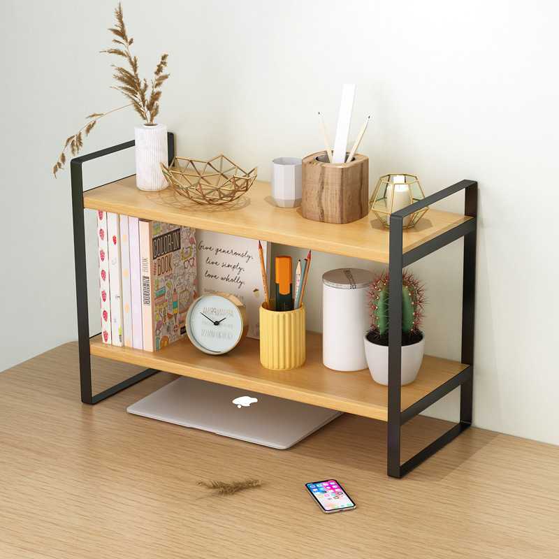 Jual AOLIVIYA Rak Buku Minimalis DIY Table Bookshelf Organizer