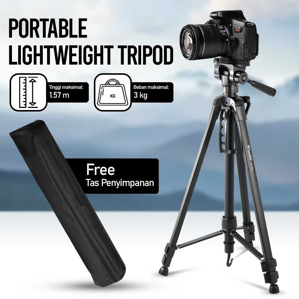 Jual Weifeng Tripod Kamera Pan Head 360 Panoramic 1.57M - WT-3540