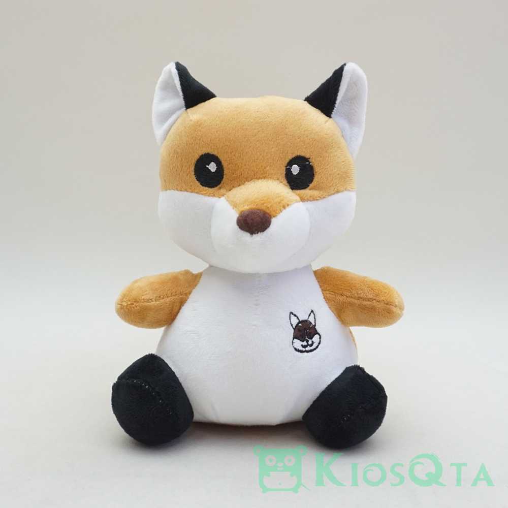 Jual boneka rubah lucu coklat brown fox duduk medium | Jakmall.com