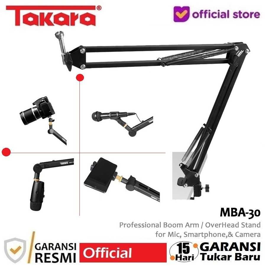 Jual Takara MBA-30 Boom Arm / Over Head Stand for Mic, | Jakmall.com
