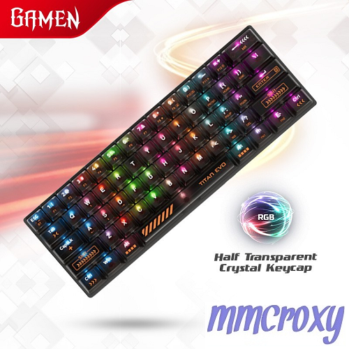Jual Gamen Titan EVO Keyboard Gaming Mechanical Multi Wireless