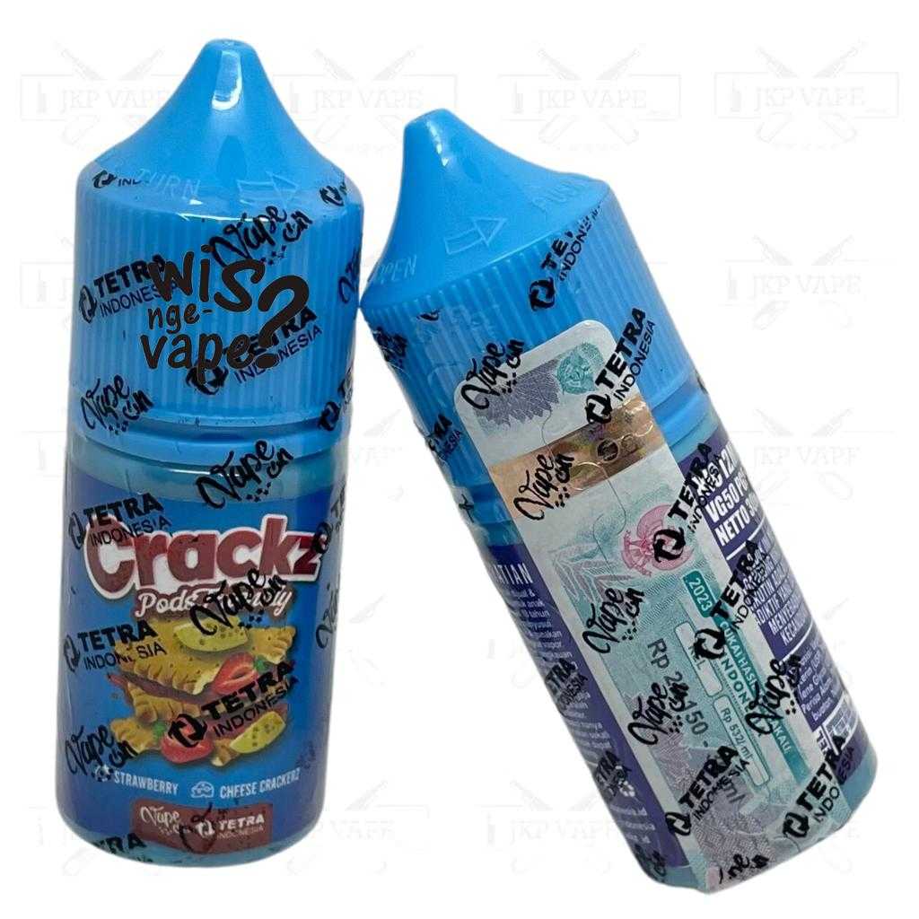 Jual Crackz V1 Strawberry Cheese Crackerz 30ml - by Tetra Liquid