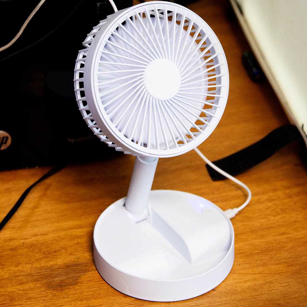Jual Kipas Meja 2 in 1 Foldable Adem Kipas Angin Lipat Mini Fan