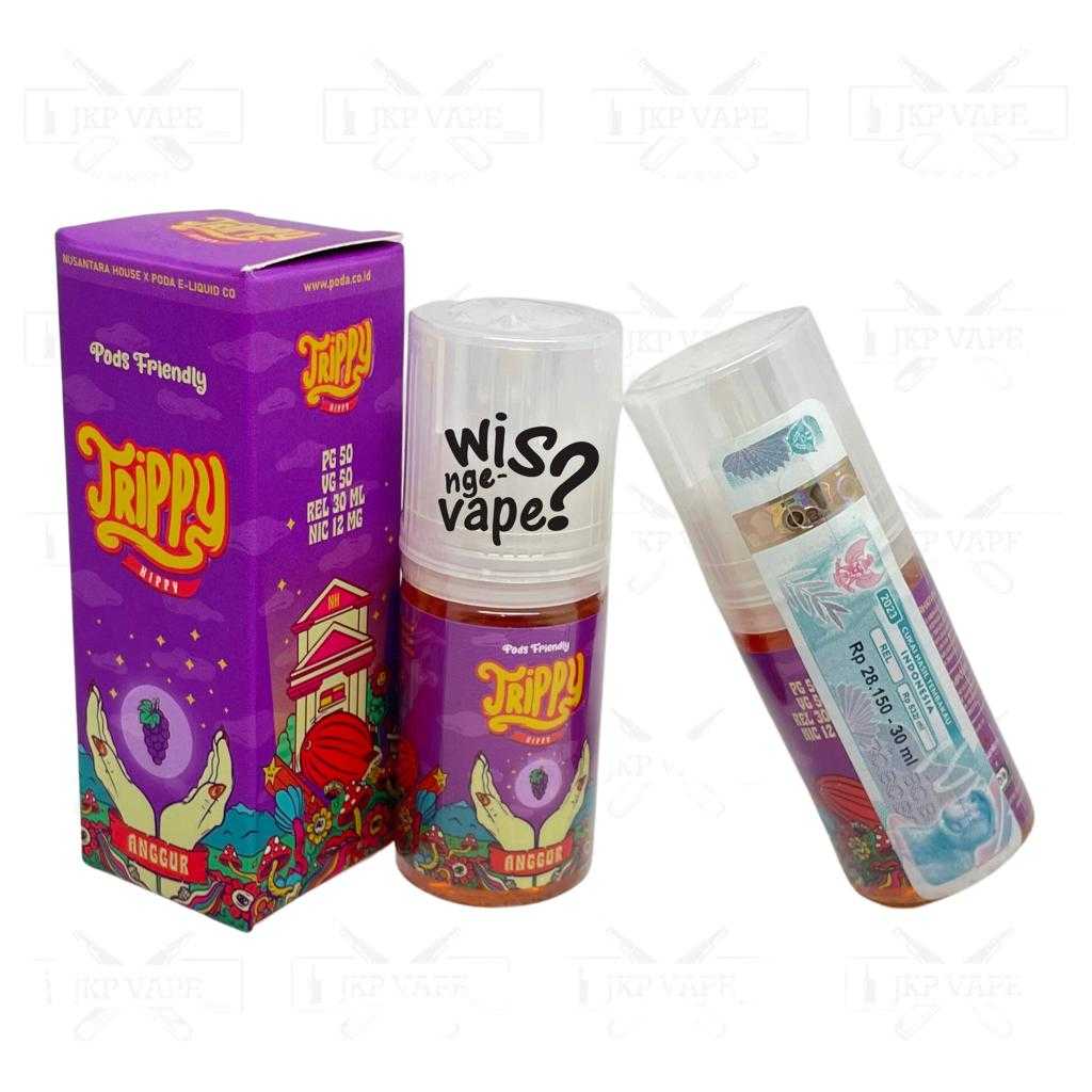 Jual Trippy Hippy Anggur 30ml - Pods Friendly Liquid Vape By PODA