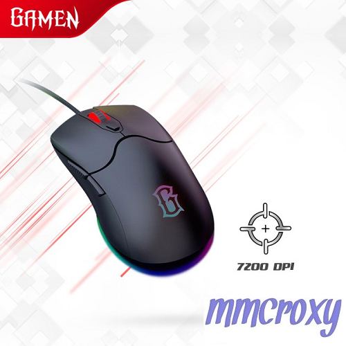Jual Gamen GM200 Mouse Gaming Macro Define Wired RGB 7200DPI