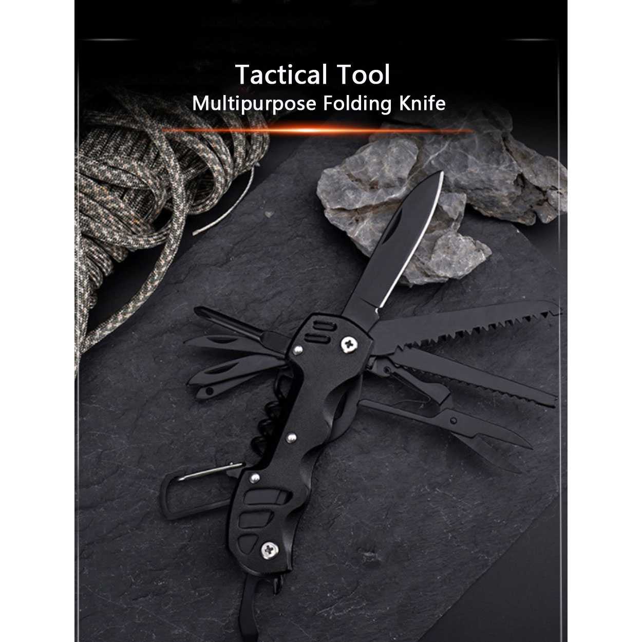 Jual ZEST Pisau Lipat Multifungsi Survival Multi-Tools EDC