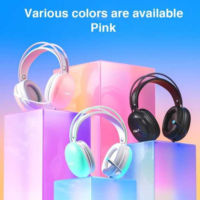 Jual Headset Gaming AULA S505 USB – Streamer Light RGB Running