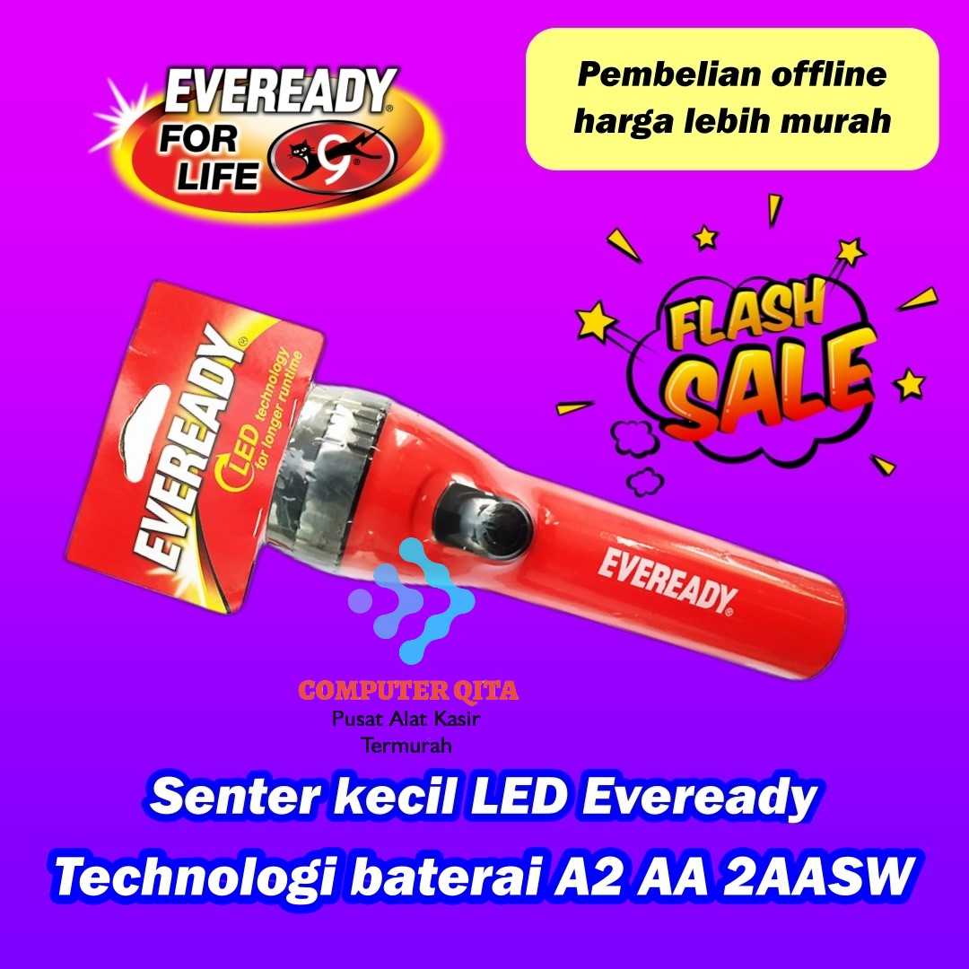 Jual Senter kecil LED Eveready Technologi baterai A2 AA 2AASW