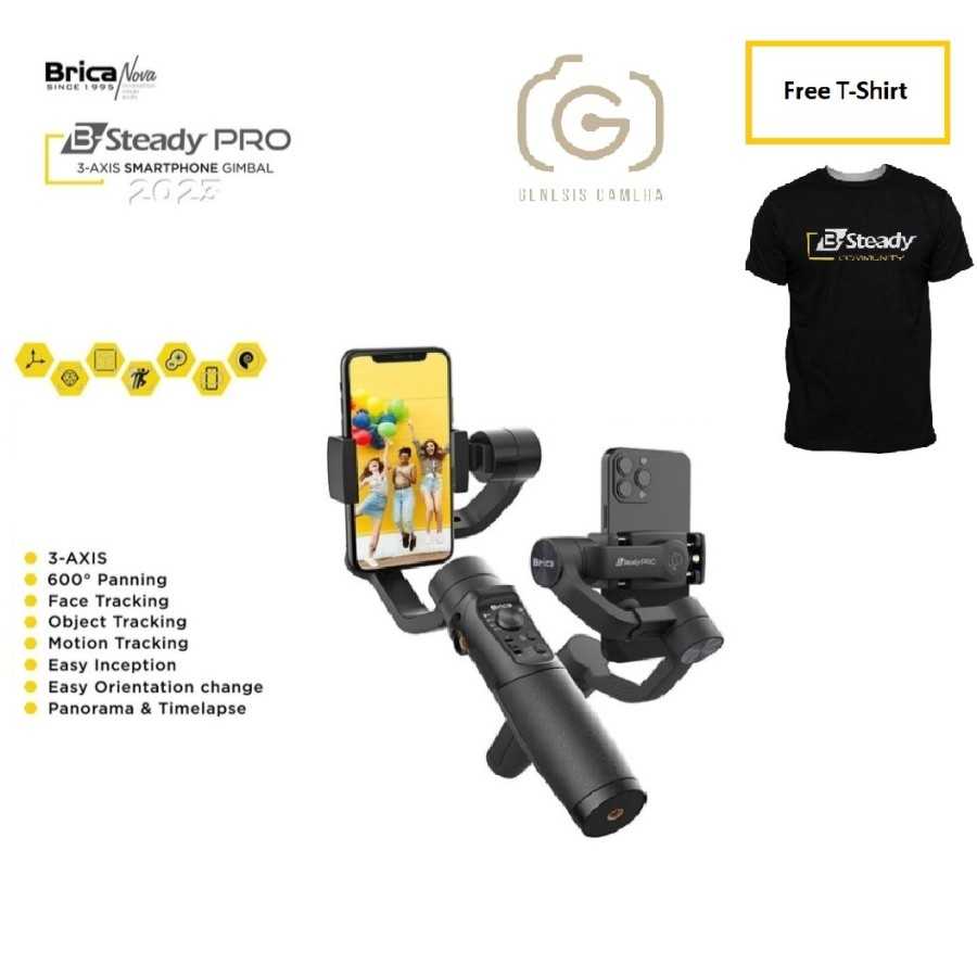 Jual Brica B-Steady Pro Gimbal 3-Axis Smartphone Stabilizer