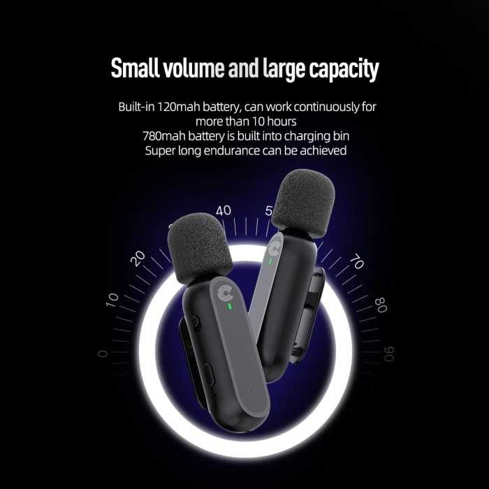 Jual COSTA True Wireless Microphone Clip On Mic For Smartphone