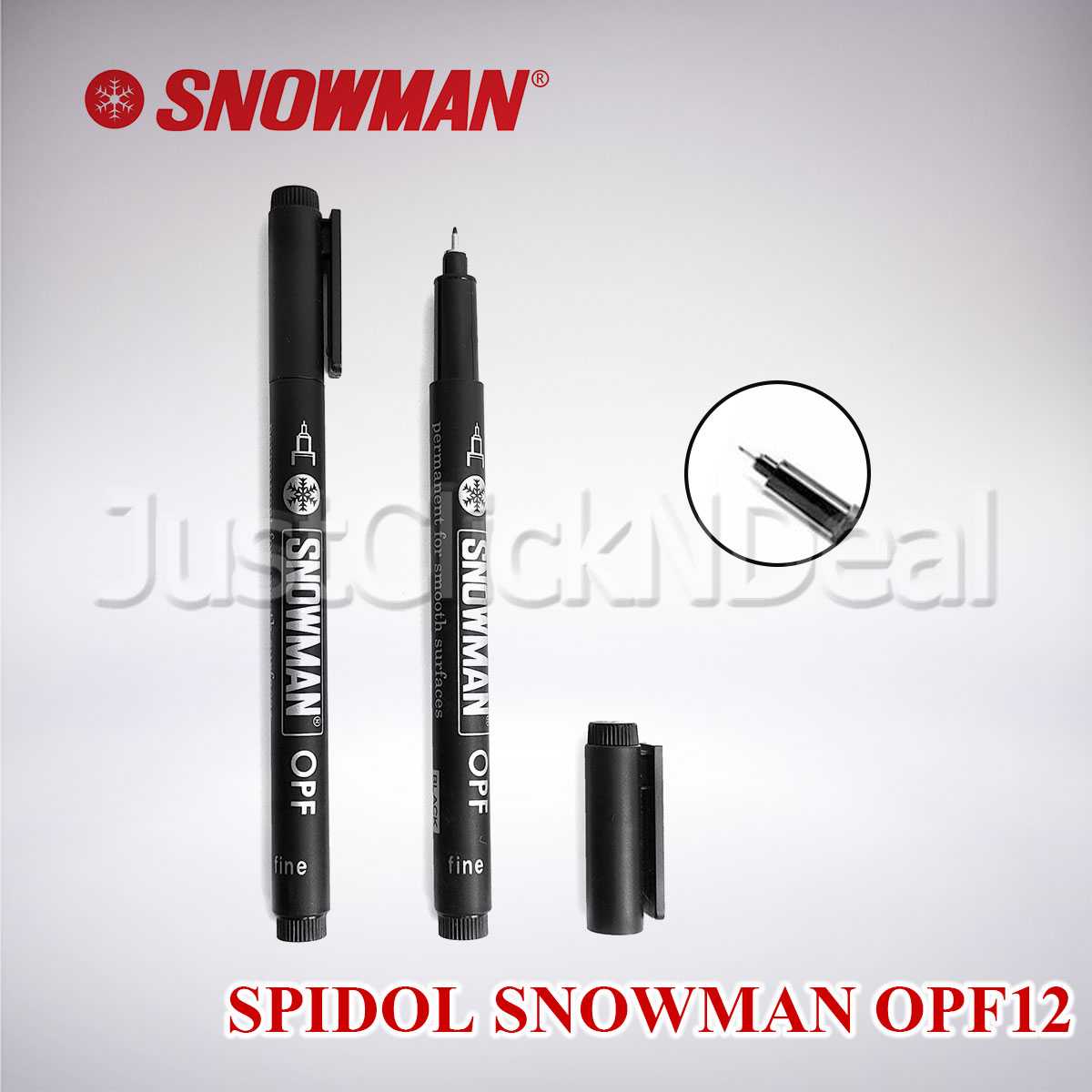 Jual Snowman Spidol MIka OHP OPF Permanent Smooth Surface