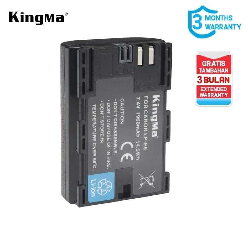 Jual Baterai / Battery KINGMA for Canon LP-E6 - Garansi Resmi