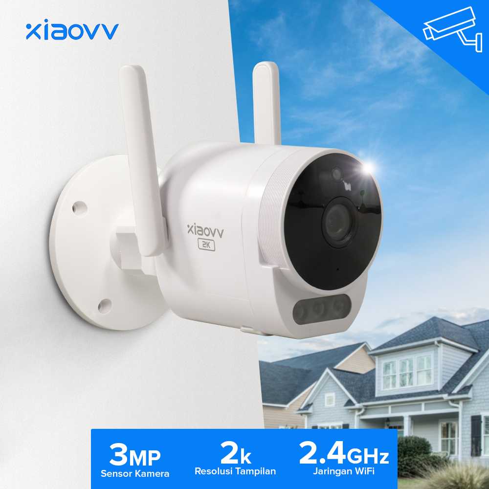 Jual Xiaovv Kamera CCTV WiFi Outdoor Camera 2K - XVV-3130S-B10