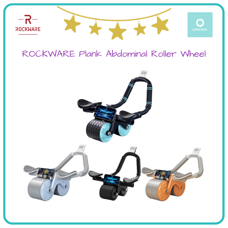Jual ROCKWARE Plank Abdominal Roller Wheel for Core Trainer with