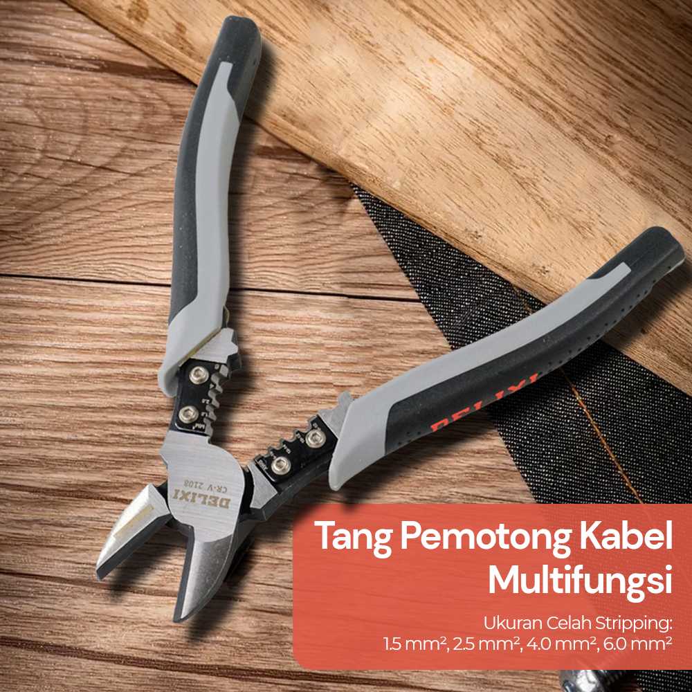 Jual Delixi Tang Pemotong Kabel Multifunctional Diagonal Pliers