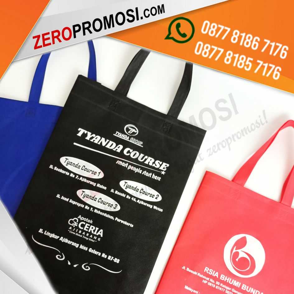 Jual Tas Spunbond Model Box Packaging Kue Custom Promosi | Jakmall.com