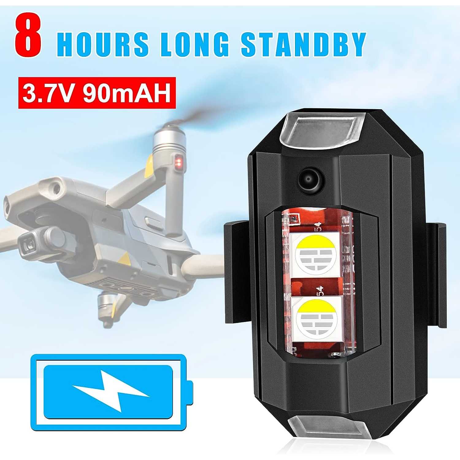 Jual HISUN Lampu LED Warning Light Bike Drone Portabel 7 Color