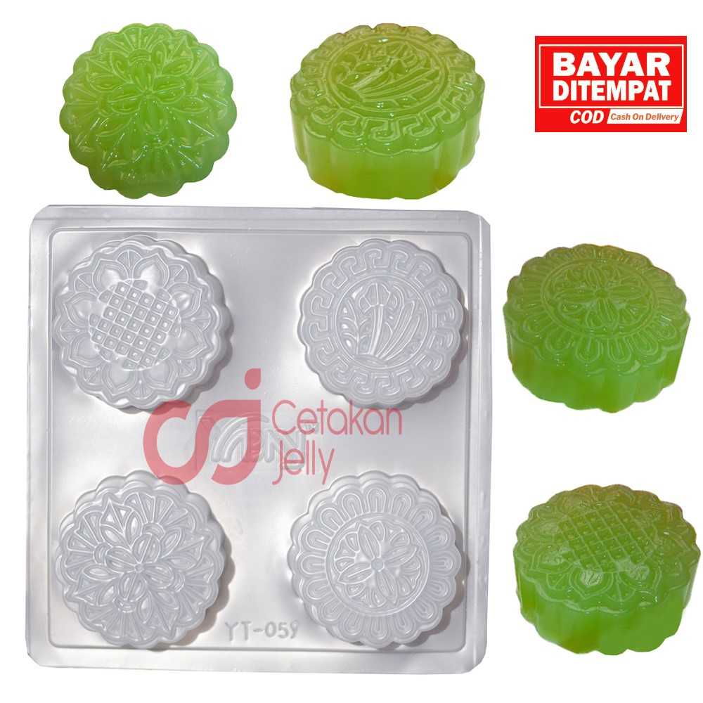 Jual CJ Cetakan Coklat Plastik Moon Cake Bulat Pattern I | Jakmall.com