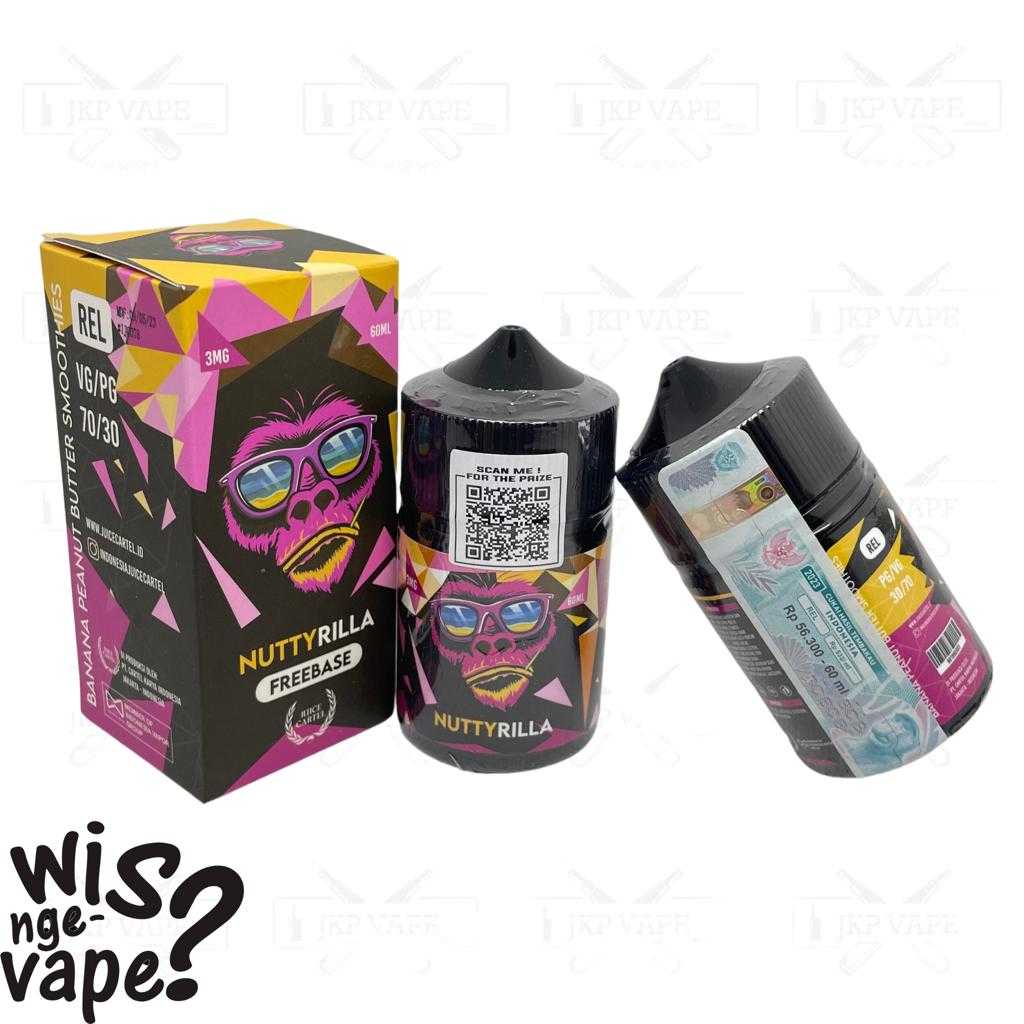 Jual Nuttyrilla 60ml - Nutty Rilla Liquid Vape By IJC x Hero57