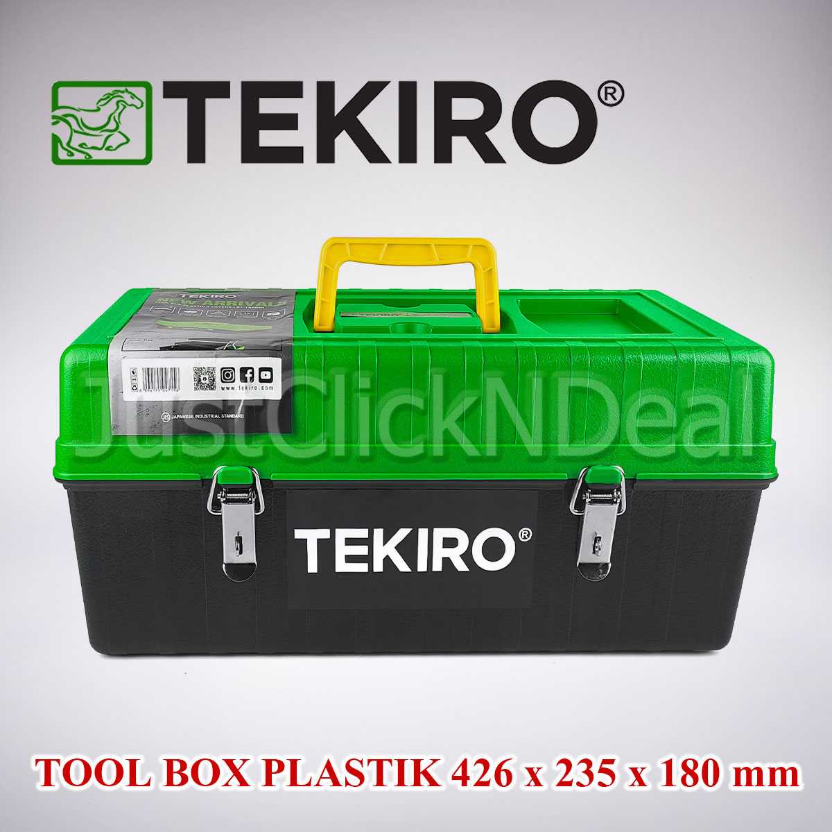 Jual TEKIRO Tool Box Plastik 3 Susun 426 x 235 x 180 mm Kotak