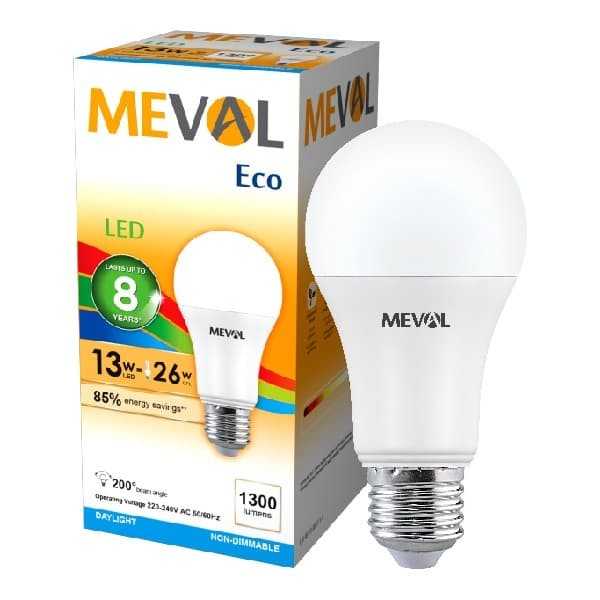 Jual MEVAL - LED Bulb 13W ECO, Putih | Jakmall.com