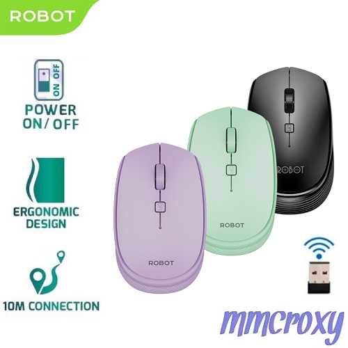 Jual Mouse Robot M205 Wireless Mouse Optical 2.4Ghz 16000DPI