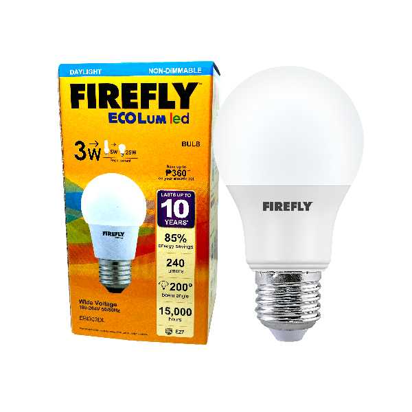 Jual MEVAL - Lampu LED Bulb 3W FIREFLY, Putih | Jakmall.com