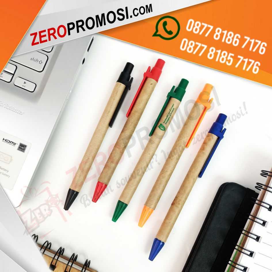 Jual Pulpen Kertas Pen Recycle Promosi Custom Logo Brand | Jakmall.com