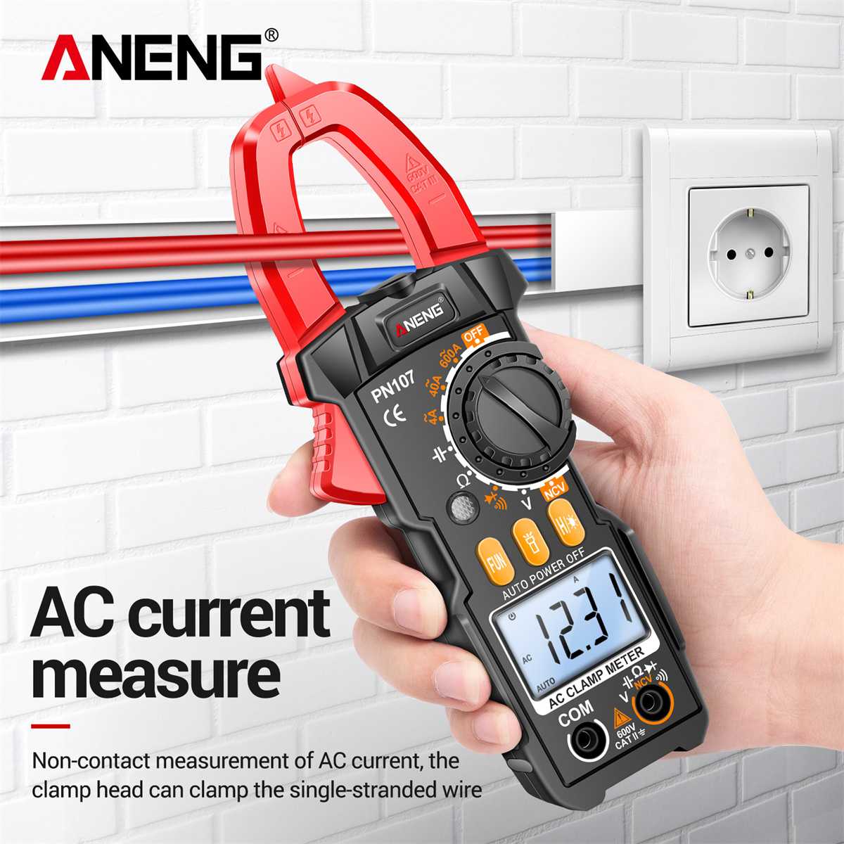 Jual ANENG Digital Multimeter Voltage Tester Clamp Meter AC/DC