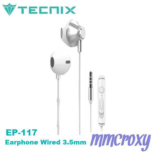 Jual Tecnix EP-117 Earphone Wired 3.5mm Multiple Noise Reduction