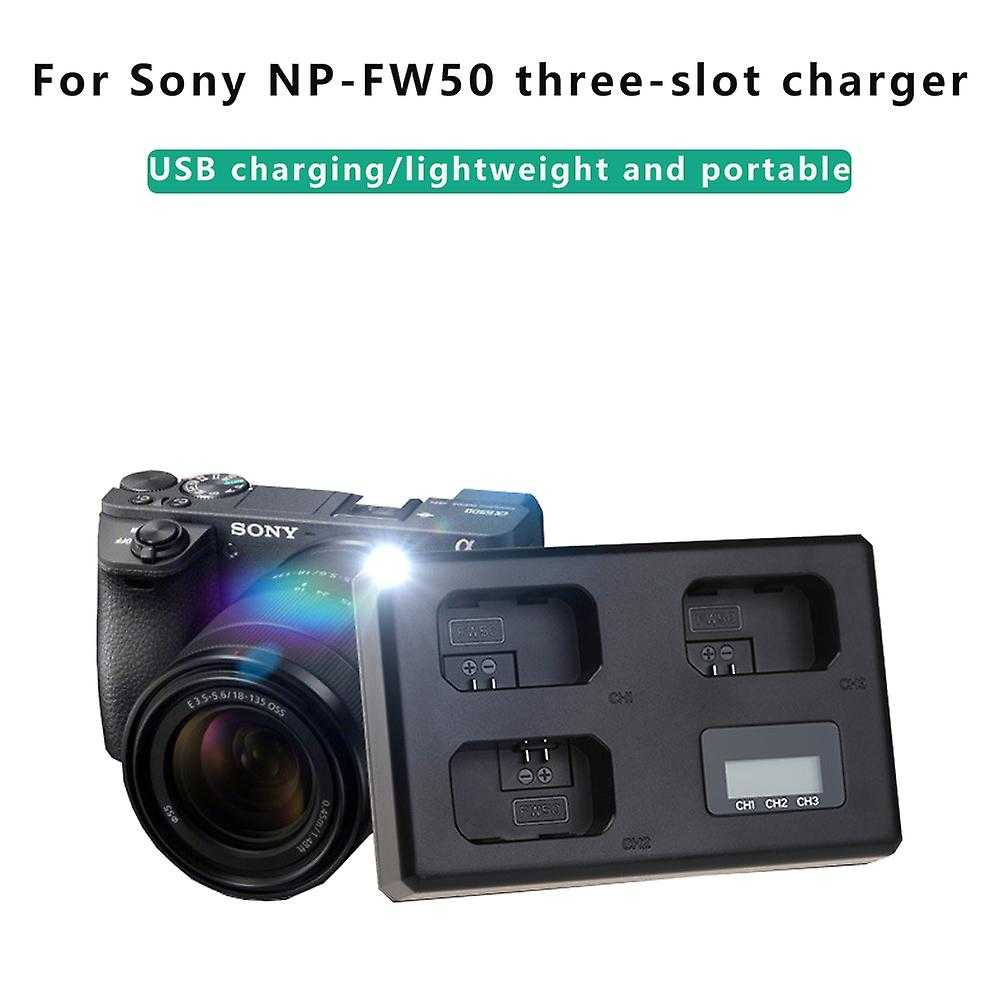 Jual MANBILY Charger Baterai Kamera NP-FW50 3 Slot for Sony