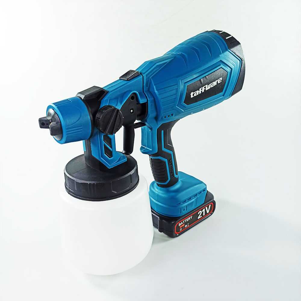 Jual Taffware Spray Gun Electric Airbrush Cordless Paint 1L