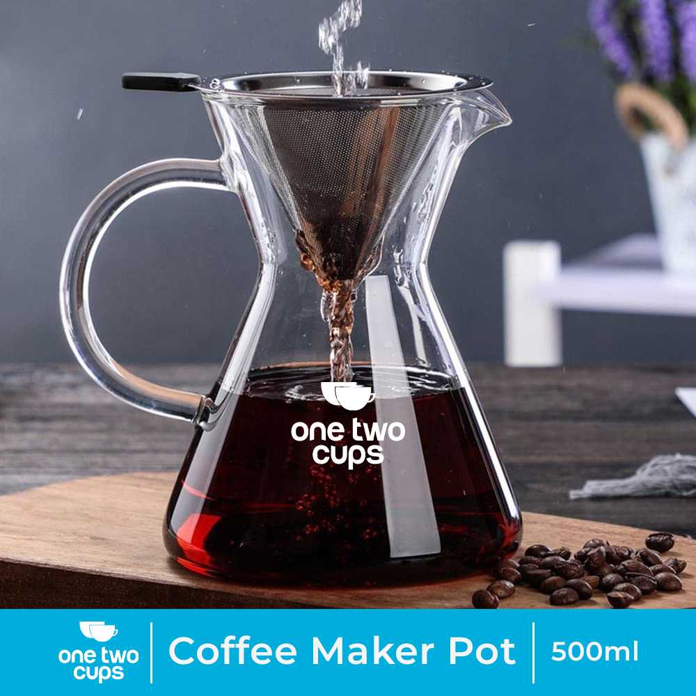 Jual One Two Cups Coffee Server Chemex Drip Pour Over with