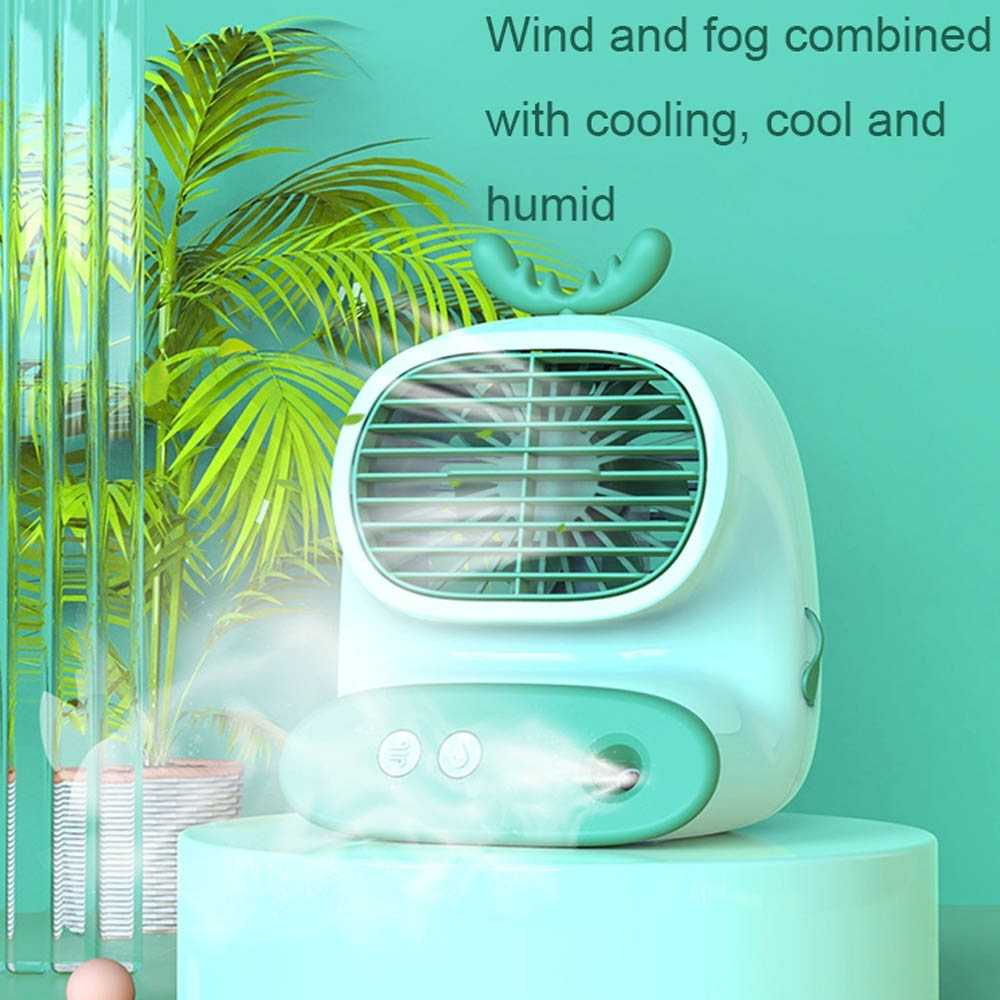Jual MINI FAN Unik 2 In 1 Fan Spray Kipas Angin Adem Bisa Diisi