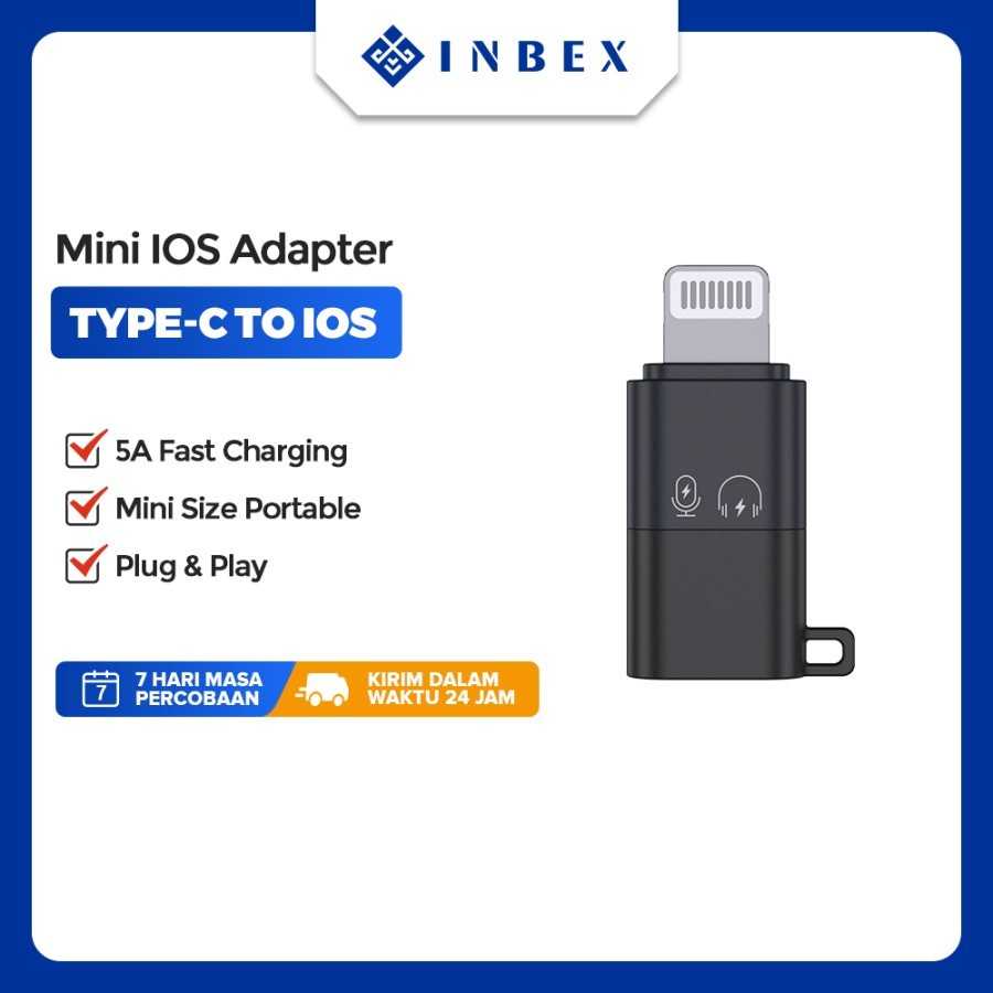 Jual INBEX Android Type C to Apple iPhone Lightning Microphone