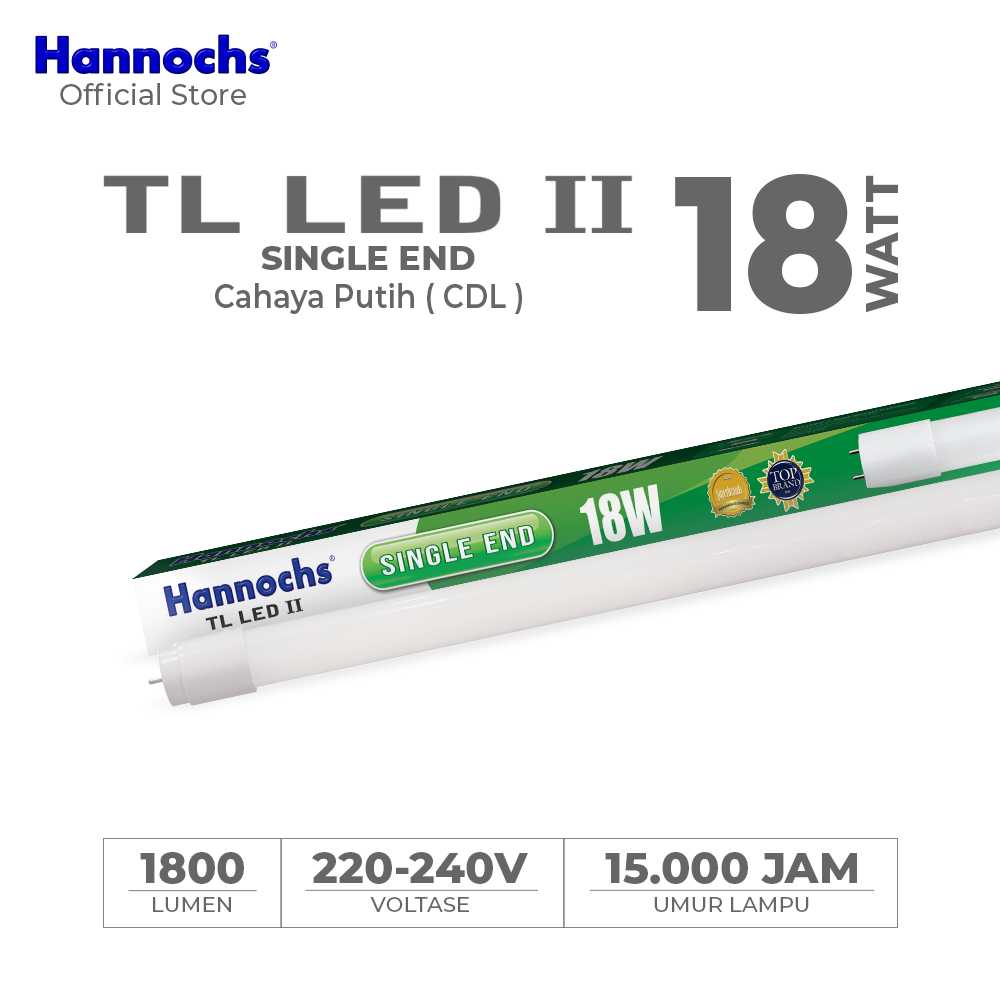 Jual Hannochs Lampu TL LED II Single End 18 Watt Lampu Tube