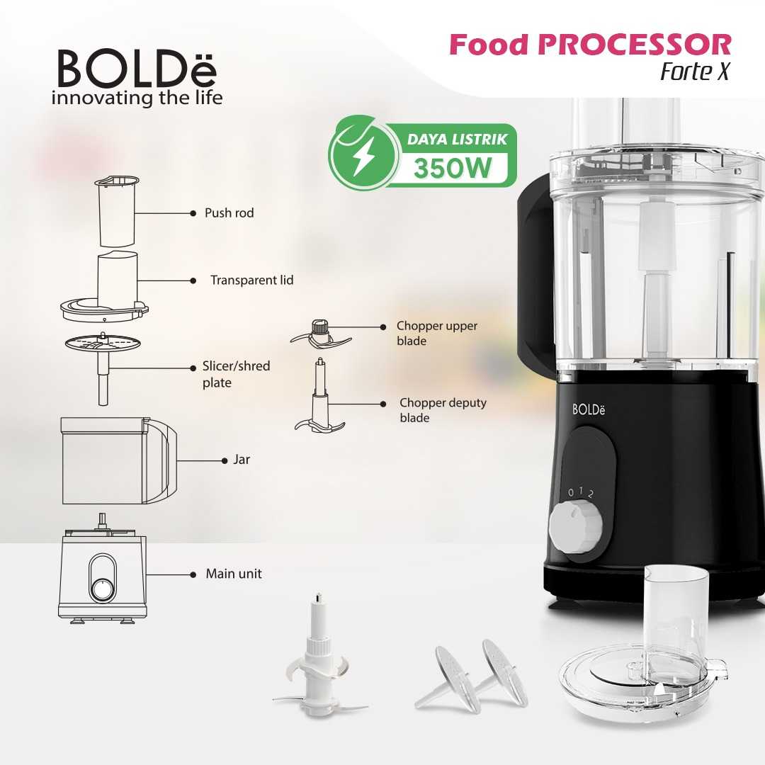Jual BOLDe Food Processor FORTE X (penghalus makanan) | Jakmall.com